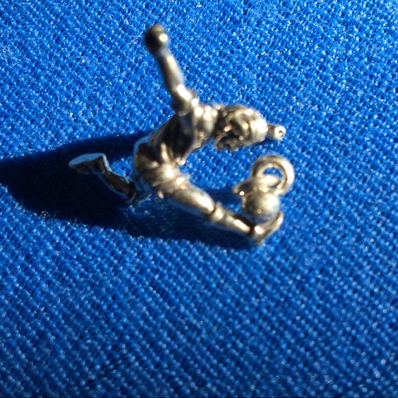 925 Sterling Silver | Jewelry | Vintage Charm 3d Soccer Kick | Poshmark